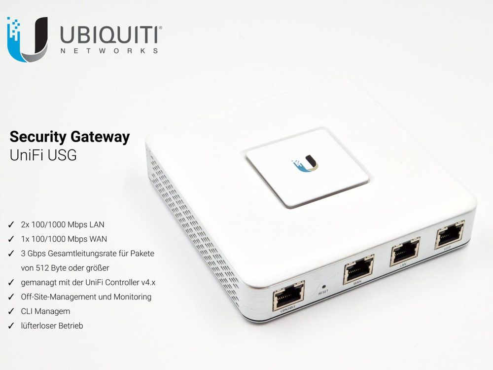 Ubiquiti UniFi USG | Security Gateway | Kaufen auf Ricardo