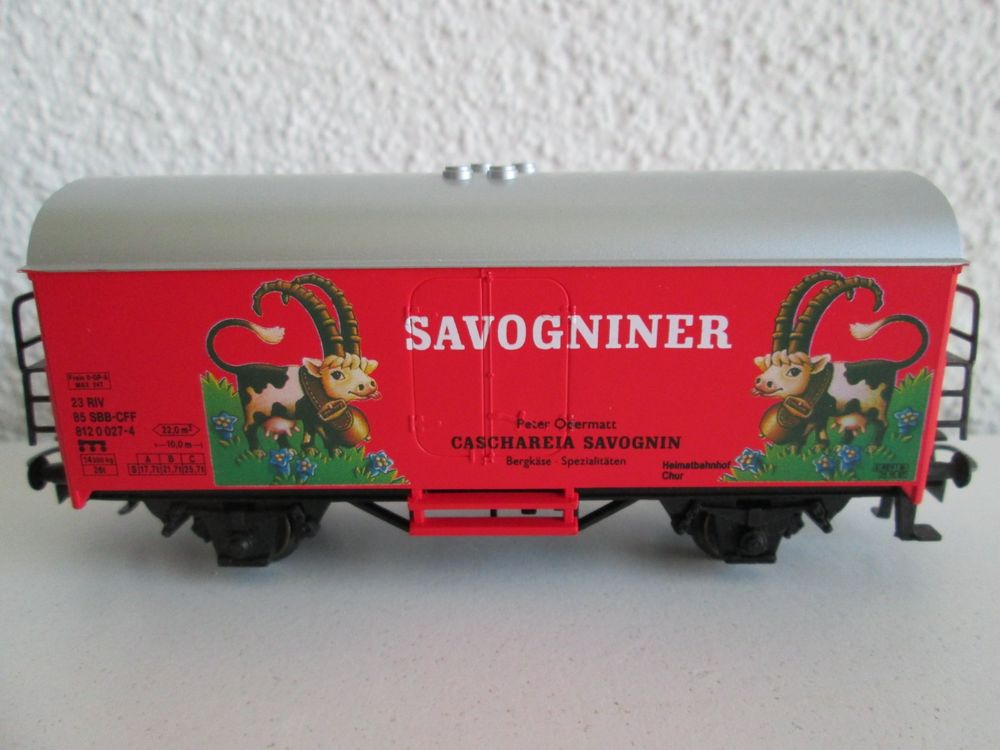 Märklin 4493 H0 AC 1 Güterwagen SBB Käse «Savogniner» (Neu (gemäss ...