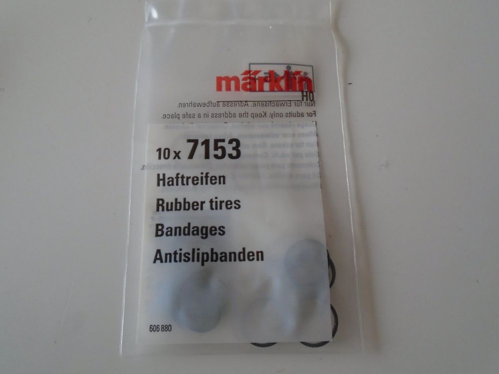 Märklin Haftreifen H0 7153 Pack à 10 Stück (Neu und originalverpackt ...