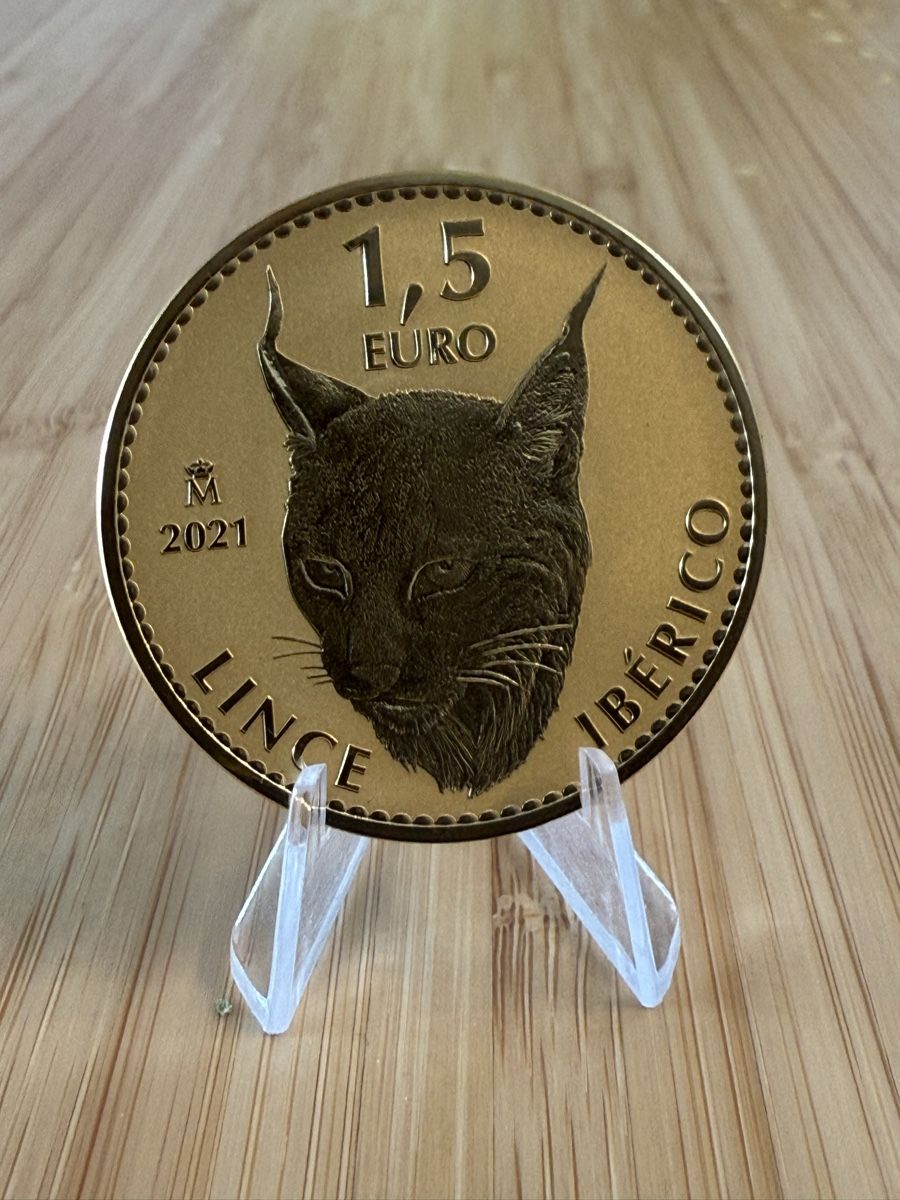 1,5 euro or Espagne lince ibérico 1 Unze Troy (Neu und originalverpackt ...