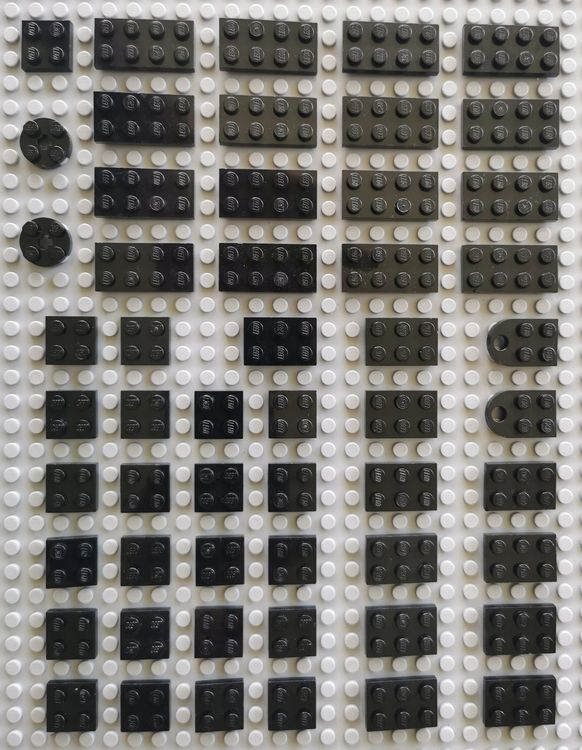 LEGO, div. 2er Platten schwarz | Kaufen auf Ricardo