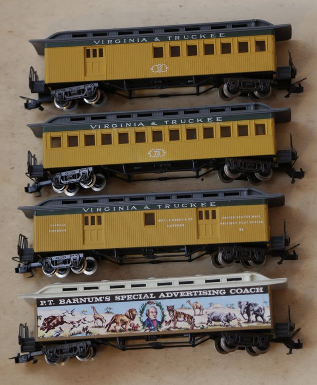 Lot de 4 wagons Virginia & Truckee H0 (D'occasion) à Genolier pour CHF ...