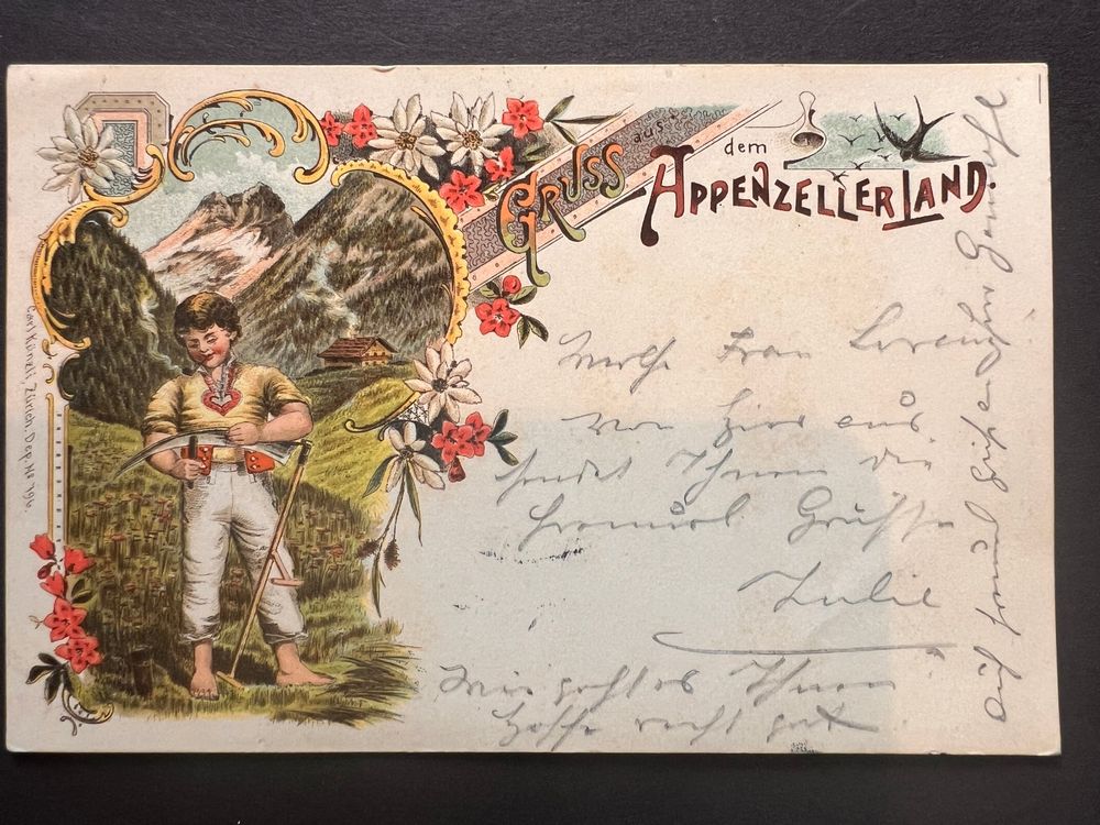 Postkarte Gruss aus Appenzellerland 1911 Litho (P440) | Kaufen auf Ricardo
