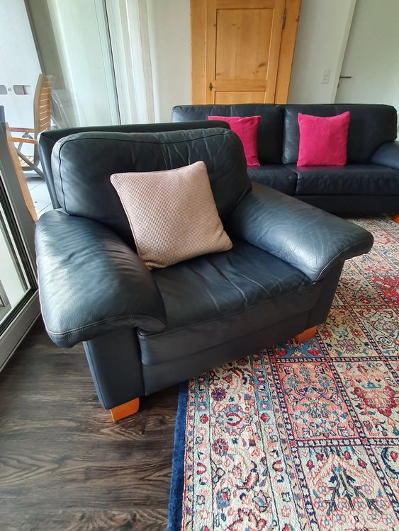 Sofasessel aus echtem Leder (Gebraucht) in Heiligkreuz (Mels) für CHF 1 – nur Abholung auf ...