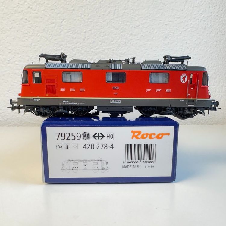 ROCO 79259 Re 4/4 II Rot SBB 11278 AC HO (Neu und originalverpackt) in ...