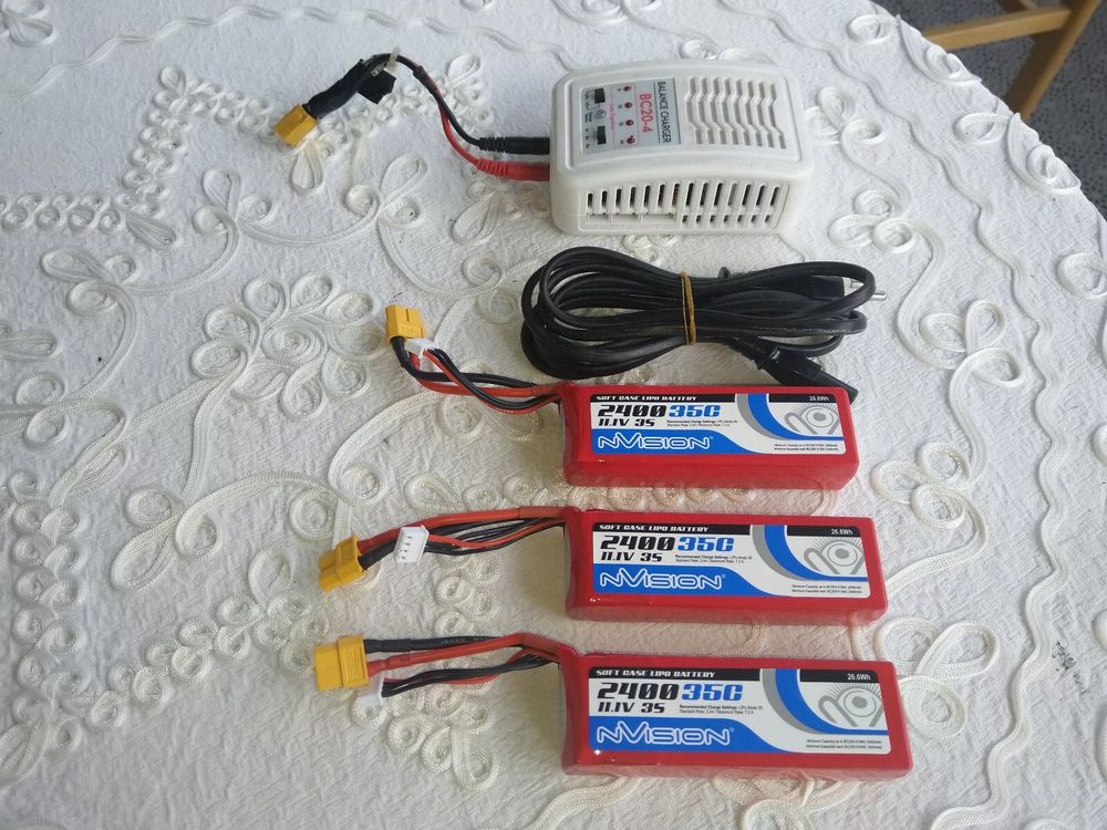 3x neuwertige NVision 3S Lipo+Ladegerät | Kaufen auf Ricardo