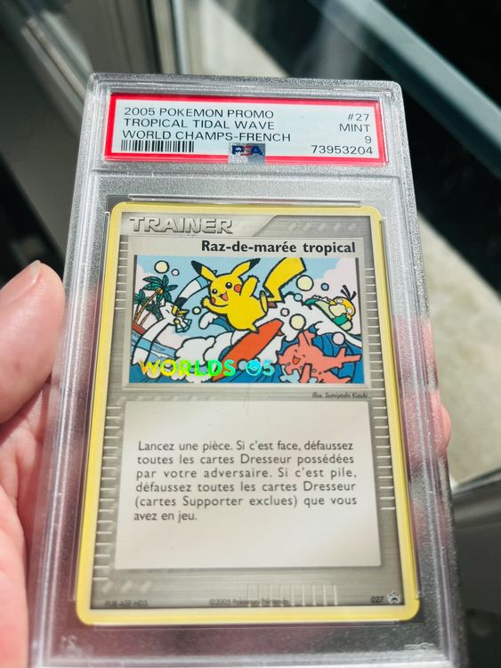 WORLD CHAMP 2005🏆PSA 9/10 Pokemon TropicalTidalWave PIKACHU (Gebraucht ...