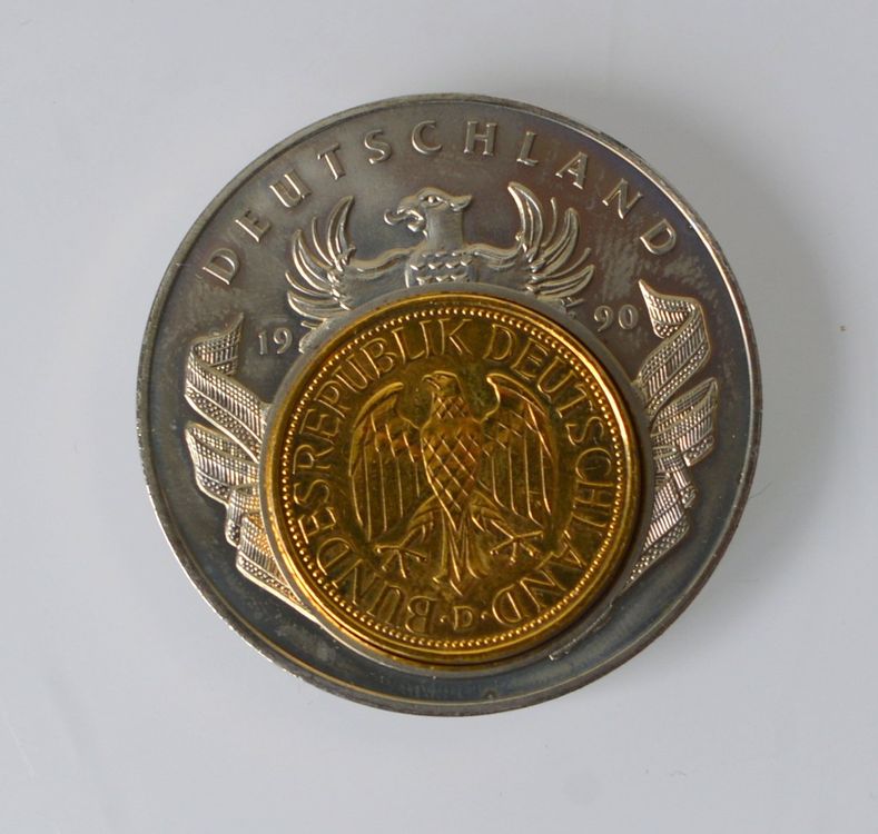 Medaille Das Geld Europas Deutschland 1990, 1 Deutsche Mark | Kaufen ...