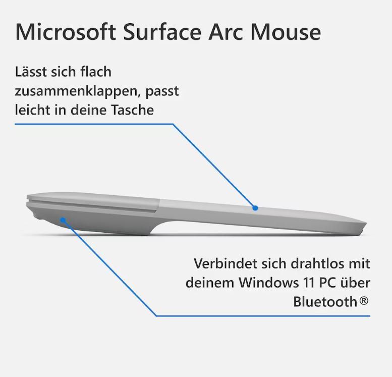 Microsoft Surface Arc - Bluetooth Maus NEU originalverpackt (Neu und originalverpackt) in ...