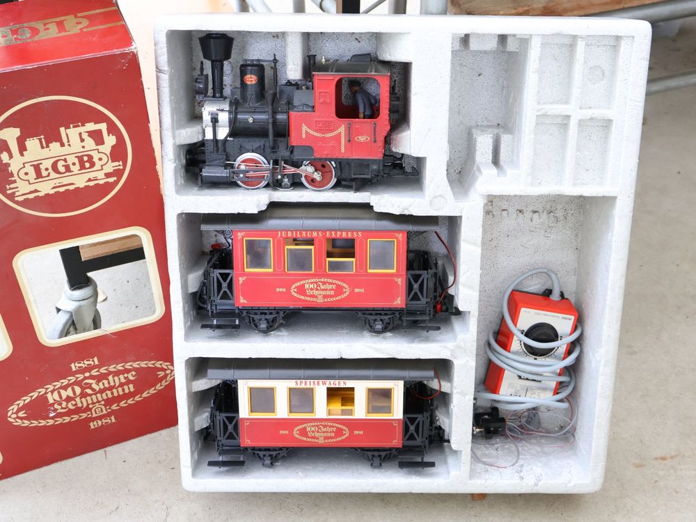 LGB Starter Set - Dampflok + Personenzug + Transformer (Gebraucht) in ...