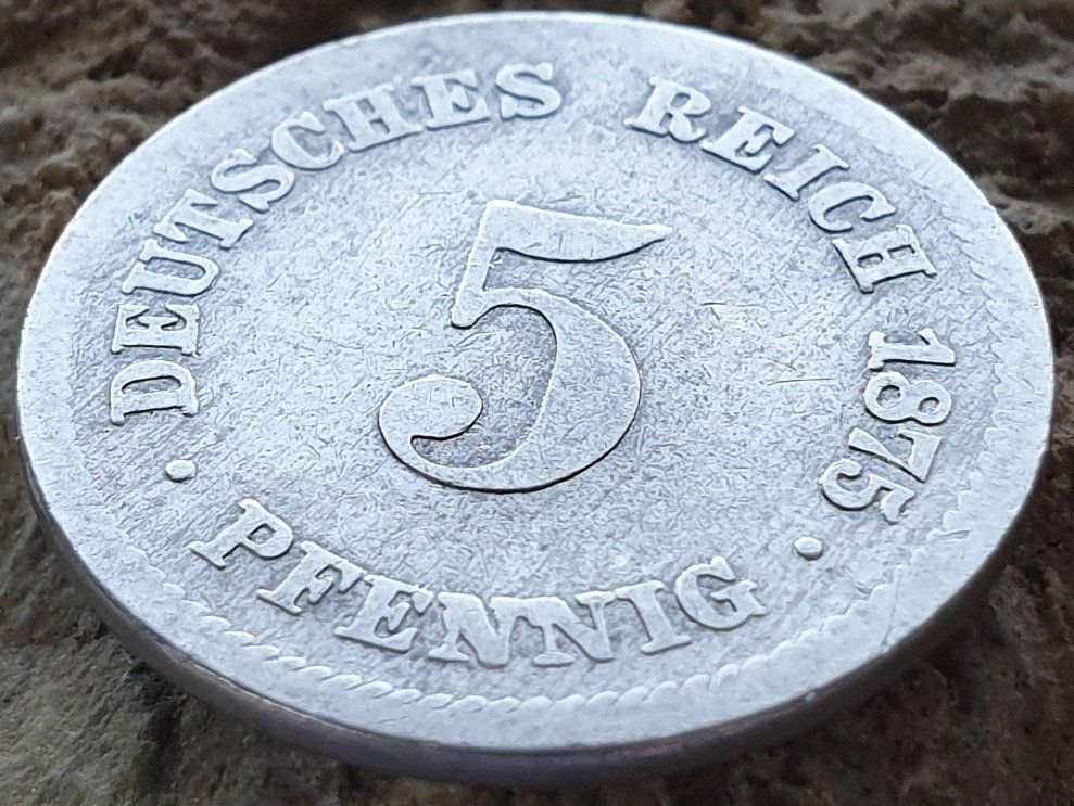 5 Pfennig 1875 F | Schön! | Deutsches Reich (Gebraucht) in Oberegg für ...