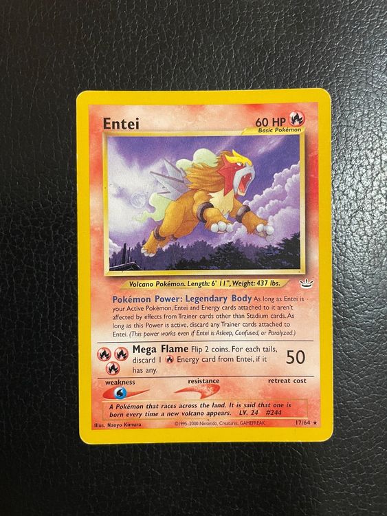 Neo Revelation Entei rare 17/64 Ab 1 (Gebraucht) in Paradiso für CHF 5. ...