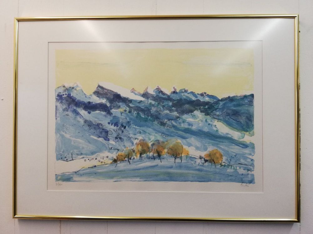 Lithographie H.R. SIEBER Churfirsten | Kaufen auf Ricardo