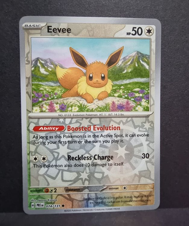 Pokémon Prismatic Evolution Eevee reverse 074/131🇬🇧 | Kaufen auf Ricardo