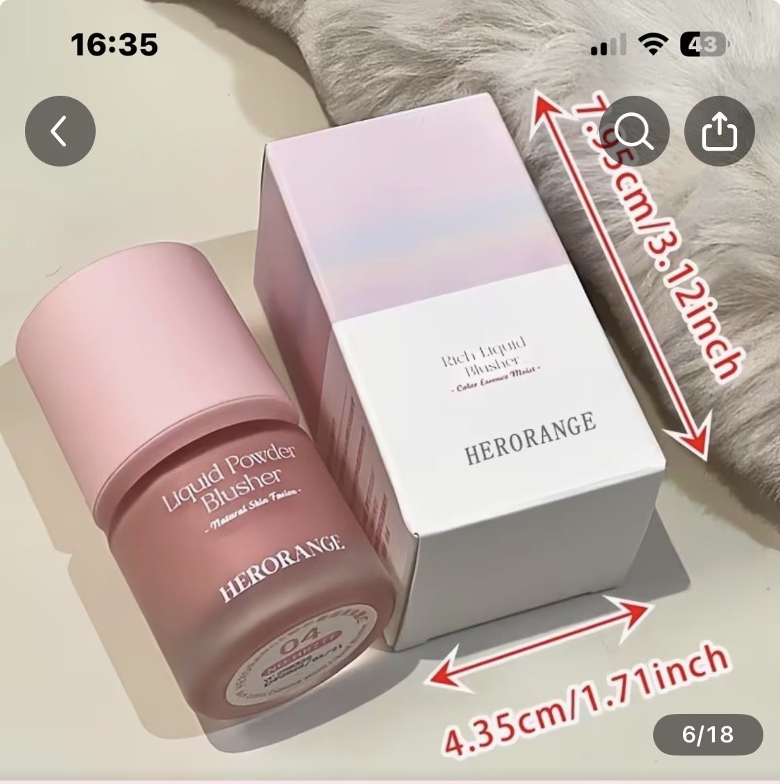 HERORANGE Liquid Blusher - Neu, ungebraucht! (Neu und originalverpackt ...