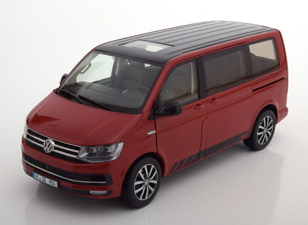 VW Multivan T6 Edition 30 2015 rot/schwarz 1/18 NZG NEU | Kaufen auf ...