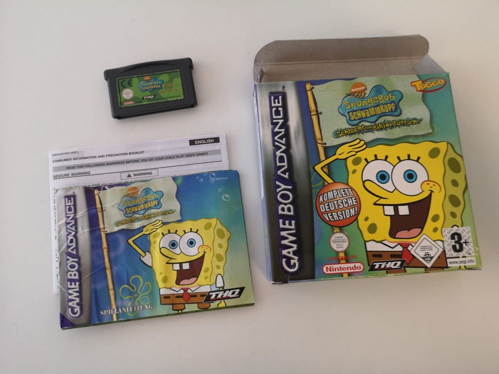 Spongebob Schwammkopf Schlacht um (Gameboy Advance) in OVP (Gebraucht ...