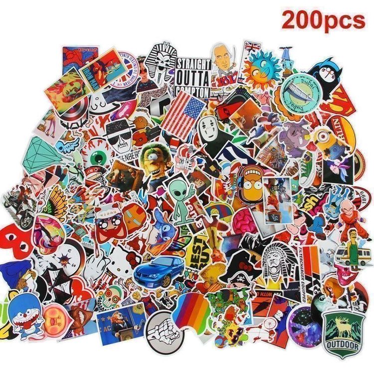 200 Sticker Aufkleber gemischt | Kaufen auf Ricardo