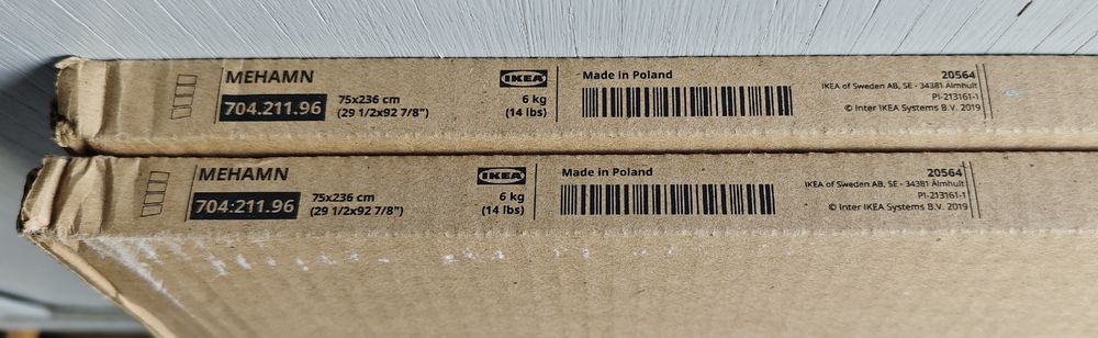 IKEA MEHAMN Paneel Eiche/Weiss, 75x236cm, orig.verpack | Kaufen auf Ricardo