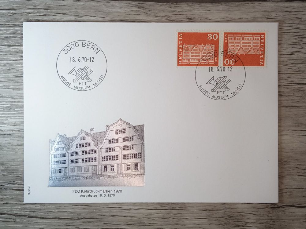 E32 Enveloppe + Timbre Suisse 1970 (Gebraucht) in Cousset für CHF 0.65 – mit Lieferung auf ...