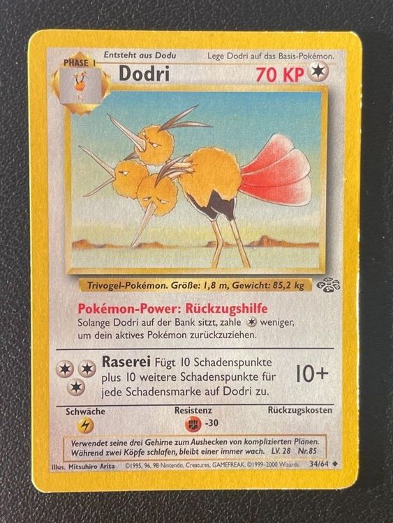 Dodri 34/64 Rare Pokémon Jungle | Kaufen auf Ricardo