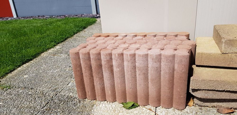 5 Rundpalisaden-Randstein Braun 50 cm (Neu (gemäss Beschreibung)) in ...