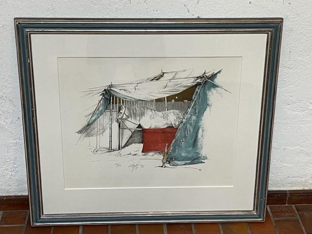 Lithographie signiert Rolf Knie und datiert 83 (Gebraucht) in Zürich für CHF 130 – nur Abholung ...