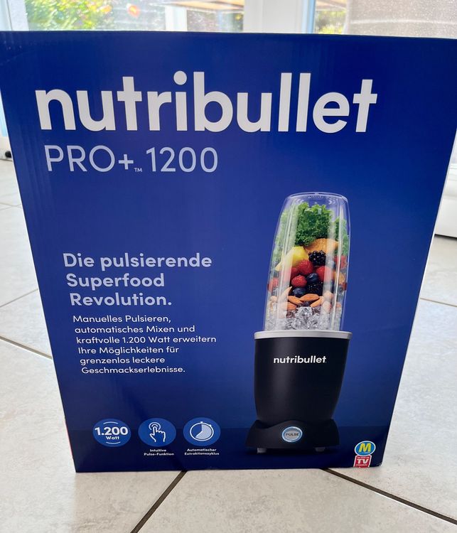 Nutribullet Pulse PRO+ 1200, black 1200W, 9-piece | Kaufen auf Ricardo