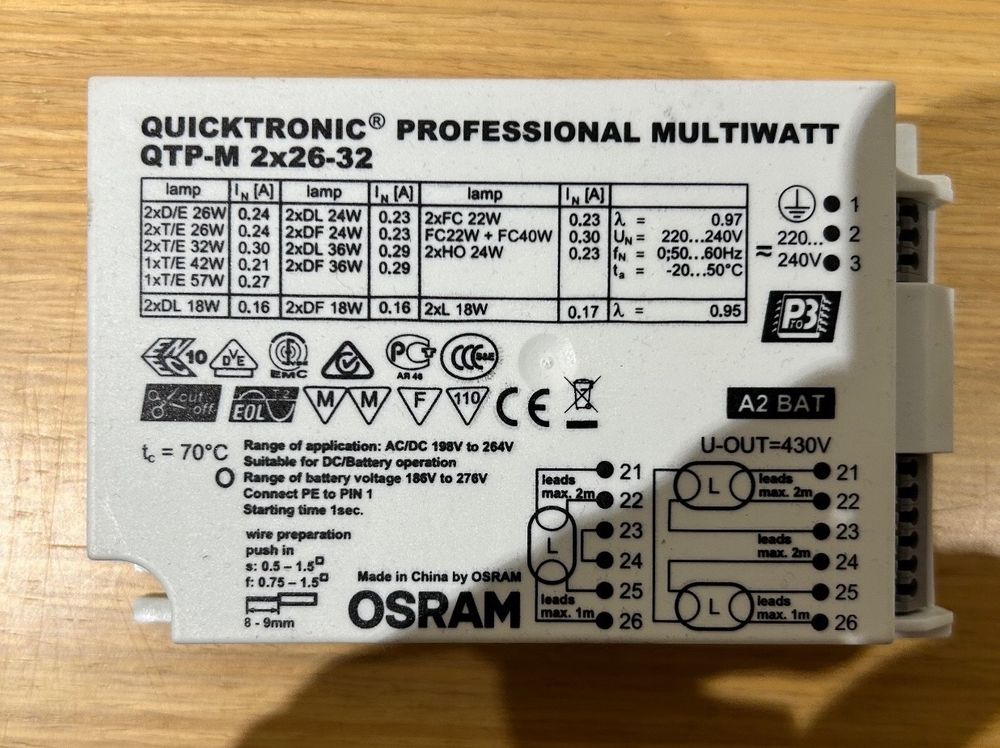 Osram Quicktronic Professional Multiwatt QTP-M 2x26-32 (Neu (gemäss Beschreibung)) in Hausen AG ...
