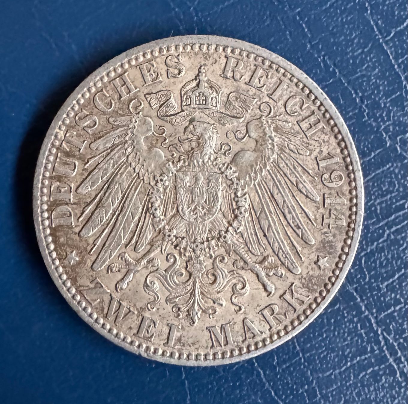 Deutsche Reich, 2 Mark, 1914 J, Hamburg! (Gebraucht) in Ebikon für CHF ...