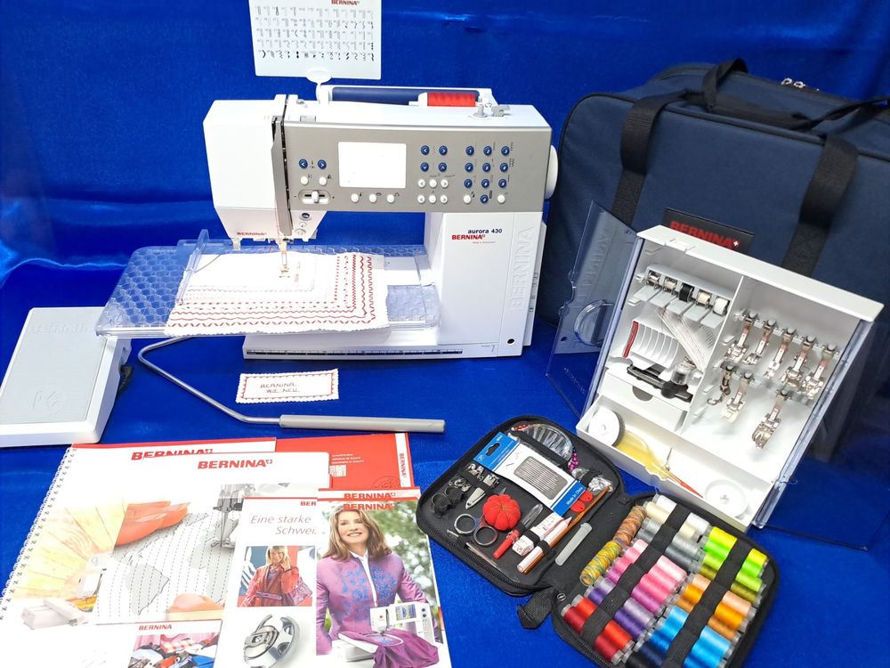 BERNINA AURORA 430 TOP ZUSTAND GARANTIE 3MT FRISCH REVIDIERT (Gebraucht ...