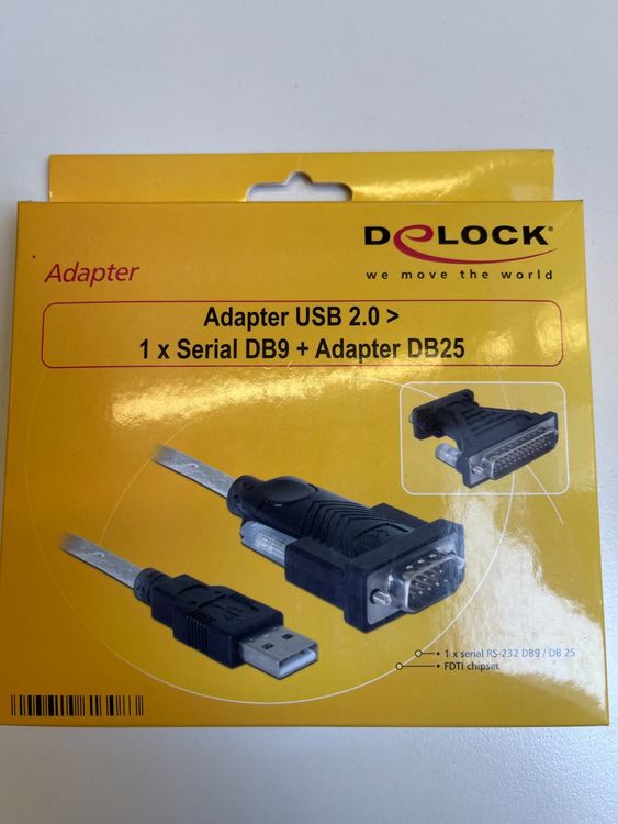 Delock Adapter USB 2.0 zu Serial DB9 | Kaufen auf Ricardo