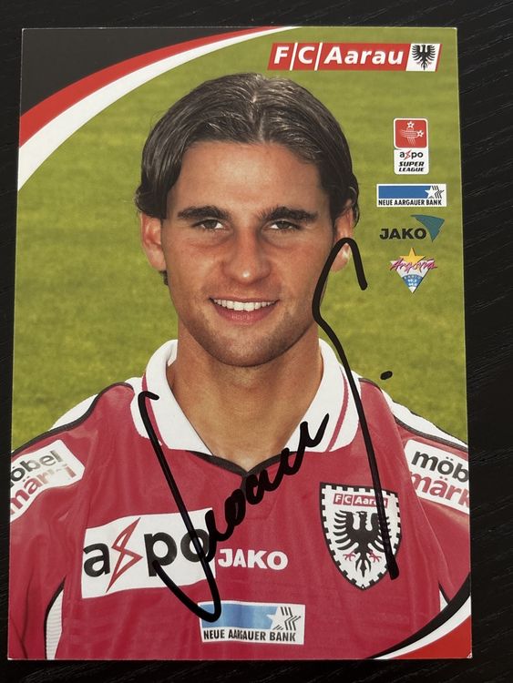 FC Aarau Gerardo Seoane Autogrammkarte signiert (Gebraucht) in Uetendorf für CHF 10 – mit ...