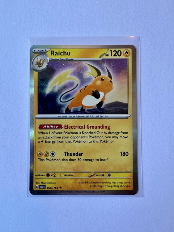 Raichu 026/165 Scarlet & Violet 151 Holo Rare (Neu (gemäss Beschreibung ...