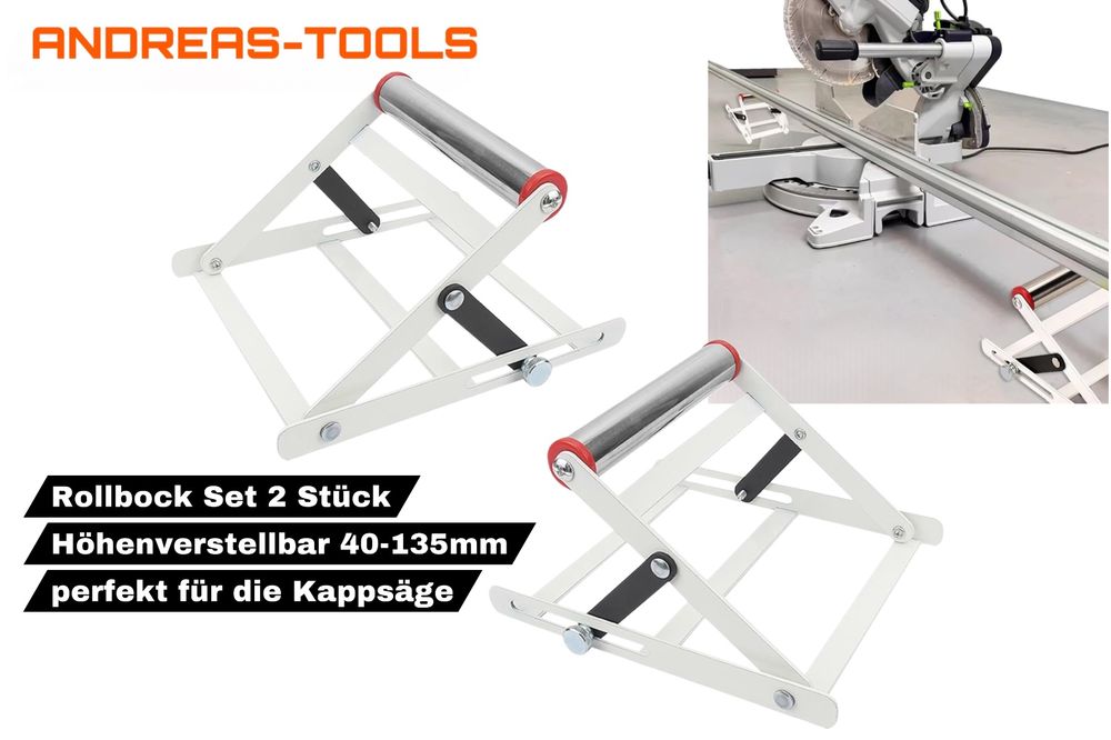 Rollbock Set 2 Stück Höhenverstellbar 40-135mm (Neu und ...
