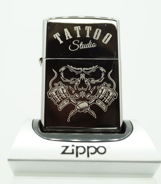 ZIPPO® TATTOO STUDIO - BLACK ICE - 2018 - UNGEZUENDET (Neu (gemäss Beschreibung)) in Mels für ...