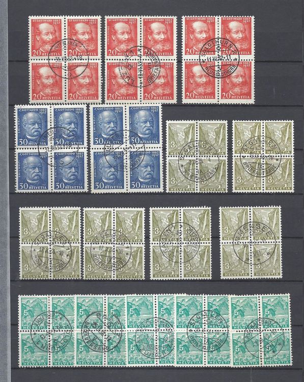 Lot Viererblock Ausgaben ab 1932 | Kaufen auf Ricardo