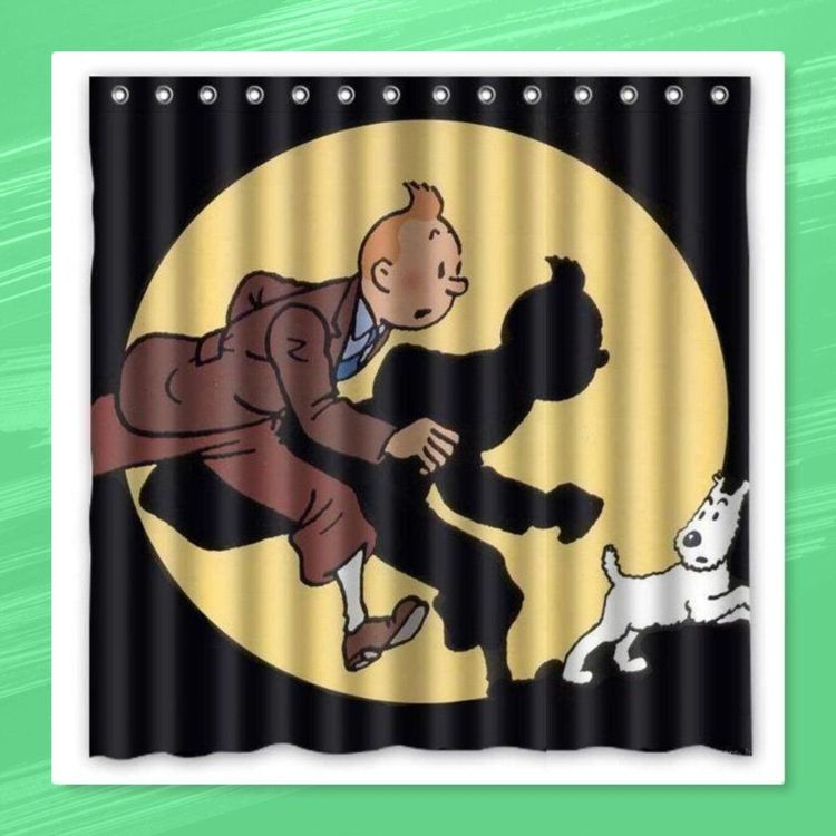 NEU: Tim und Struppi Tintin Duschvorhang kein comic Magazin (Neu (gemäss Beschreibung)) in ...