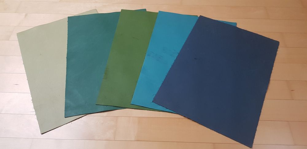 Leder Set A3 Format Nappaleder 5 Stücke - 2. Wahl! (Neu und ...