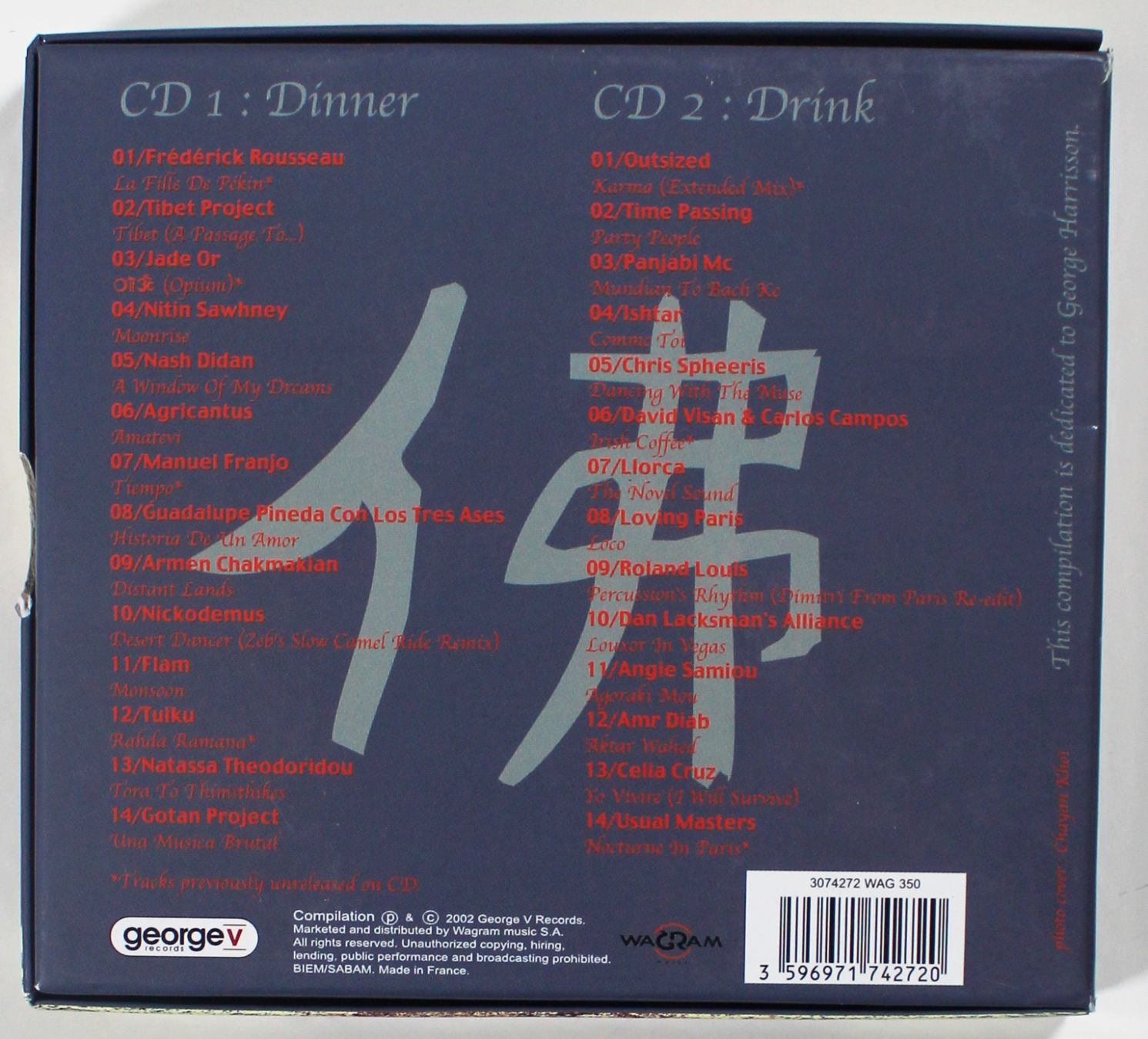 2CD BOX - BUDDHA-BAR IV - LOUNGE CHILL OUT SAMPLER (Neu (gemäss ...