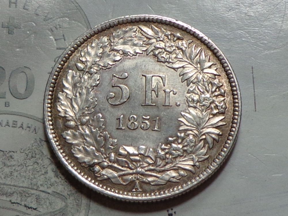 5 Fr. 1851 A Superbe pièce - VZ+ (Gebraucht) in Pully für CHF 245 – mit Lieferung auf Ricardo kaufen