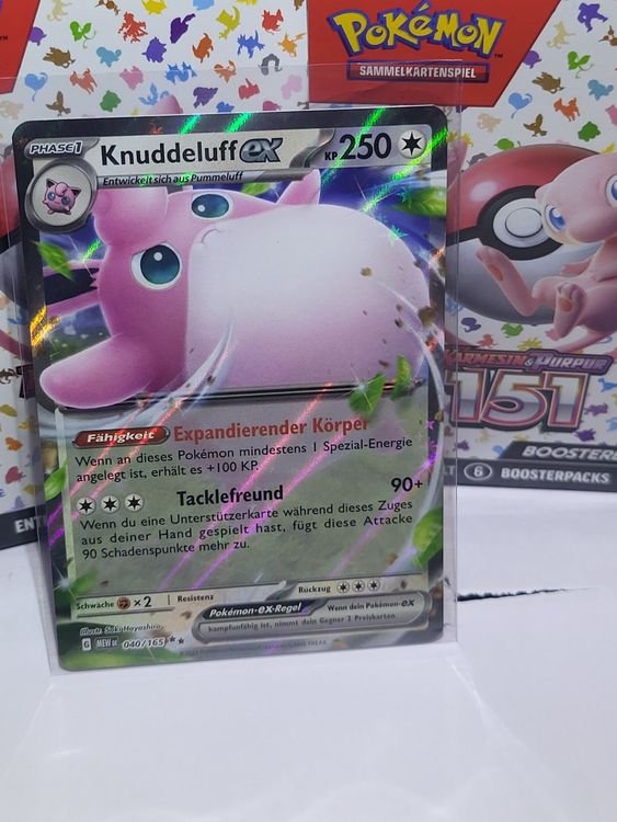Pokemon Serie 151 Deutsch Knuddeluff ex NEU (Neu (gemäss Beschreibung ...