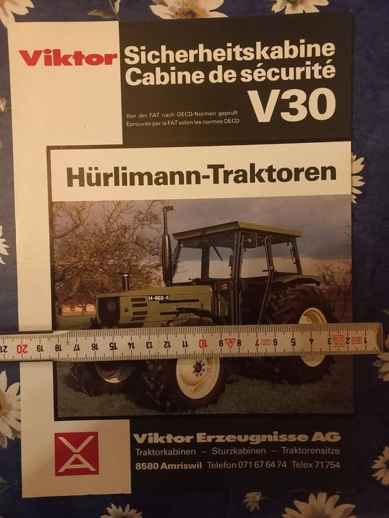 Oldtimer Traktor Prospekt Hürlimann VIKTOR V30 Kabin Deutsch | Kaufen ... Oldtimer Traktor Prospekt Hürlimann VIKTOR V30 Kabin Deutsch | Kaufen ...