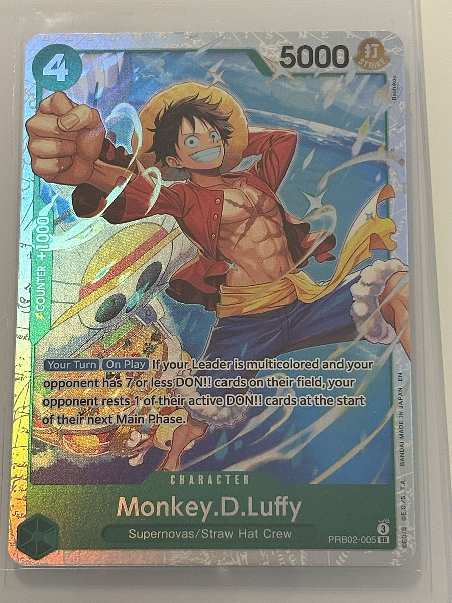 One Piece TCG - Monkey .D.Luffy PRB02-005 (Neu (gemäss Beschreibung ...