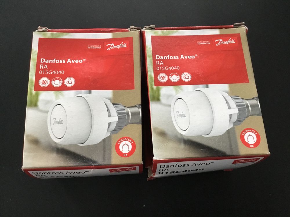 2 stück Danfoss Thermostatkopf RA Aveo Diebstahl sicher (Neu und originalverpackt) in St ...