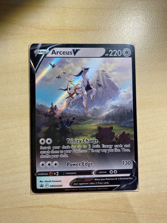 Arceus V Promo Pokémon Card (Neu (gemäss Beschreibung)) in Flawil für ...