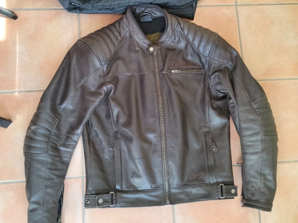 Motorradjacke Lederjacke Bering Bruce Gr.XL mit Innenfutter (Gebraucht ...