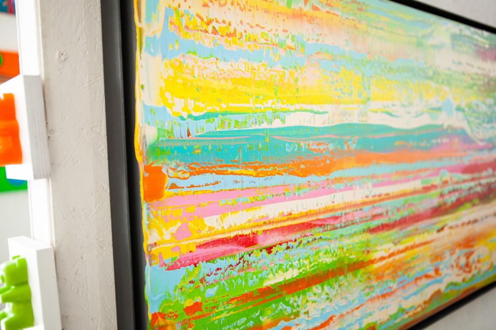 Bilder Abstrakt Gemälde Unikat Actionpainting Leinwand (Neu und originalverpackt) in köln für ...