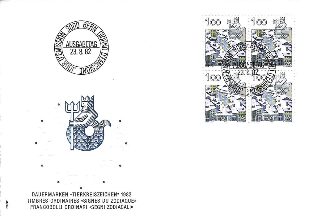 FDC Viererblock 1982 | Kaufen auf Ricardo