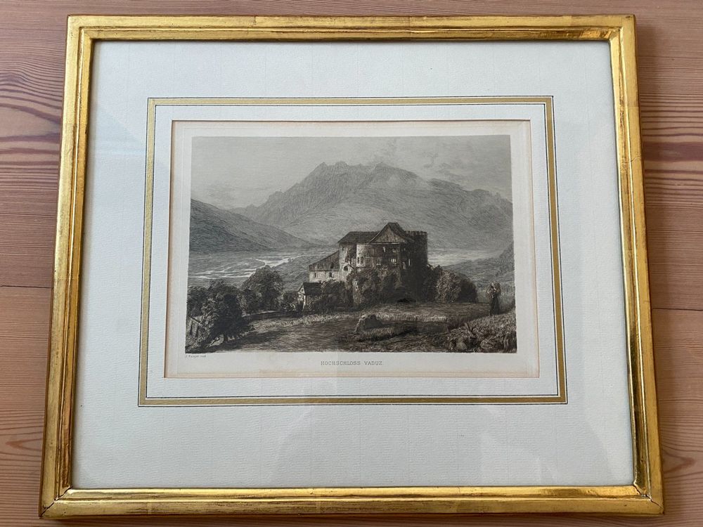 Vaduz Liechtenstein Radierung um 1870 (Gebraucht) in Triesen für CHF 8 – mit Lieferung auf ...